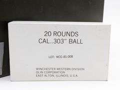 400 Rnds Winchester Cal .303 Ball Ammo Can - Kraft Auction Service, LLC