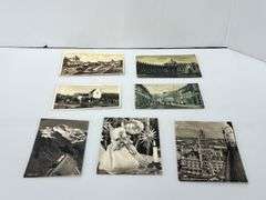 (O) Vintage Black And White Post Cards. Largest Are 5.5” X 8”. - Kraft ...