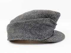 WWII German M43 Heer Army Gray Field Cap - Kraft Auction Service, LLC