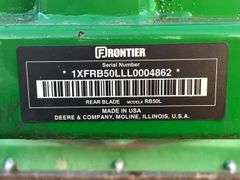 Frontier 60" 3pt Grader Blade - Kraft Auction Service, LLC
