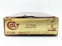 Colt Python Target .38 Special Revolver w/ Box - Kraft Auction Service, LLC