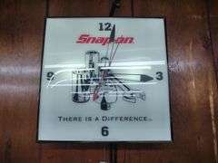 Snap-On Vintage Square 15" Bubble Clock - Kraft Auction Service, LLC