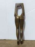 (W) Vtg Figure Woman Bottle Opener 1960's 3"T & Brass Style Lady Legs Nutcracker 4"T - Kraft ...