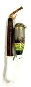 Tyrolean Ceramic Pipe with Brass Wind Cap - Kraft Auction Service, LLC