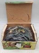 (D) Vintage Fang and Fong Toy Snakes. 3 11"x9"x3.75" cases. - Kraft ...