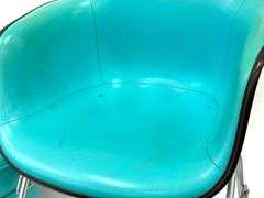 Herman Miller Padded Arm Shell Chair with Foot Rest - Kraft Auction ...