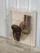 Shadowbox Vtg. Leather Boxing Gloves - Kraft Auction Service, LLC
