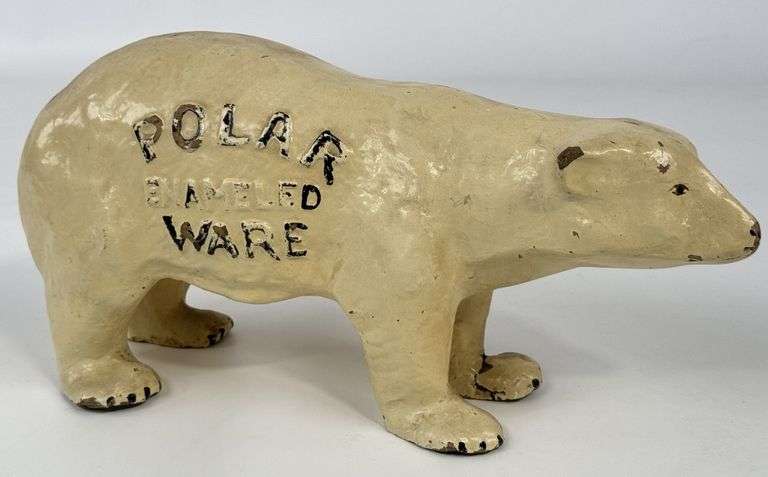 Early Polar Enameled Ware Paper Mache Adv Display - Kraft Auction ...