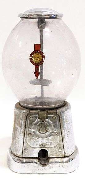Antique Advanced 1 Cent Gumball Machine - Kraft Auction Service, LLC