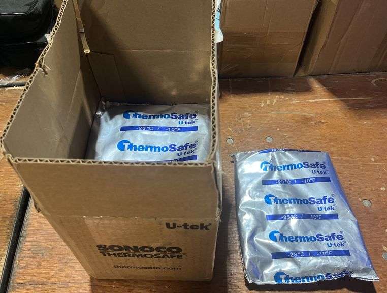 Sonoco ThermoSafe U-Tek Gel Packs - Kraft Auction Service, LLC