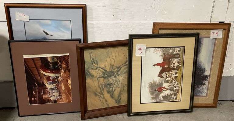 (JK) Vintage Prints Various Sizes - Kraft Auction Service, LLC