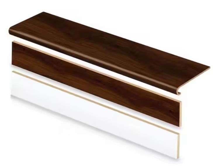 (CW) Cap A Tread JAVA SCRAPED Laminate Stair Tread & Riser Kit - Kraft ...