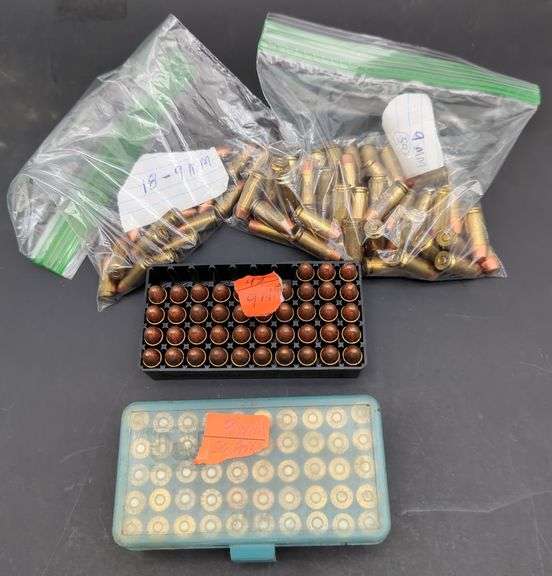 (M) Bullets. Lugar 9mm. Bags of 18 & 50. Case of 50 & 43. - Kraft ...