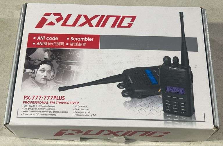 (J) Puxing Professional Walkie Talkie PX-777 - Kraft Auction Service, LLC