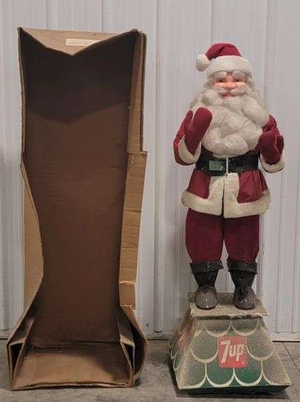 1970's Harold Gale 7up Santa Claus Store Display - Kraft Auction ...
