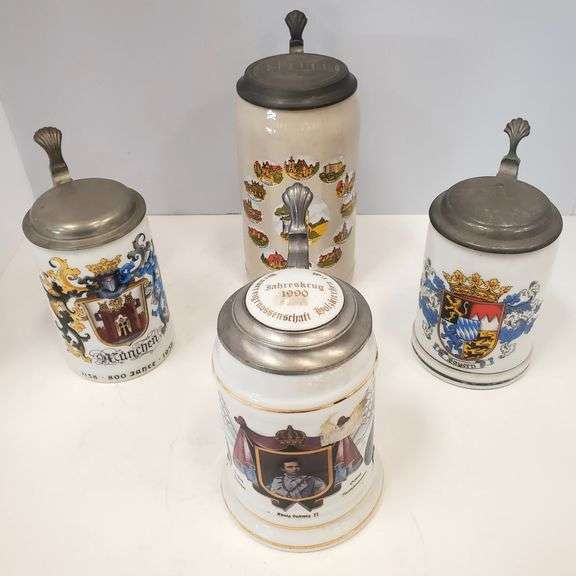 Various Collectible German Beer Steins - Kraft Auction Service, LLC