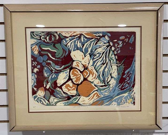 (RK) Pat Richard’s Late Night Tiffany Abstract Lithograph Print 6/7 27 ...