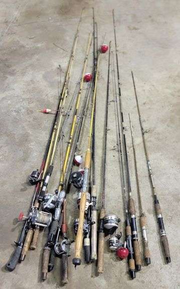 Collection Of Fishing Rods And Reels. - Kraft Auction Service, LLC