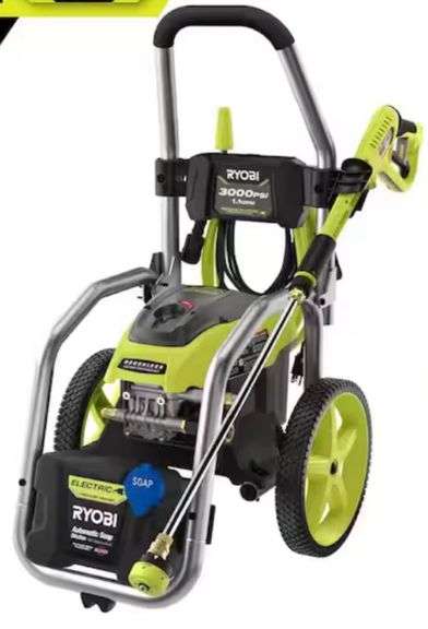 (CV) RYOBI 3000 PSI 1.1 GPM Electric Pressure Washer - Kraft Auction ...