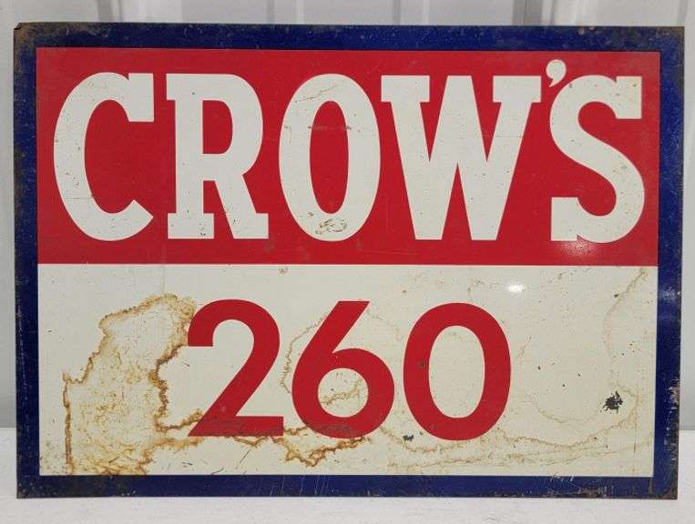 Vintage SST Crow's 260 Seed Advertising Sign - Kraft Auction Service, LLC