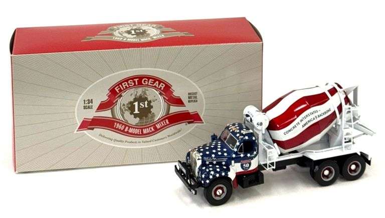 1:34 1st Gear Mack 1960 B-Model Mixer World of Concrete ACPA 50th ...