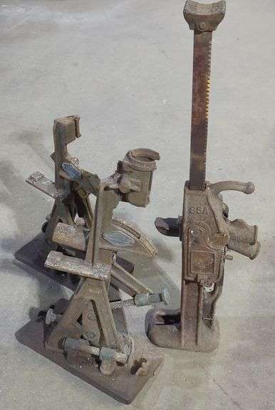 (D) Antique & Vtg Railroad Jacks. Simplex 33 inch largest - Kraft ...