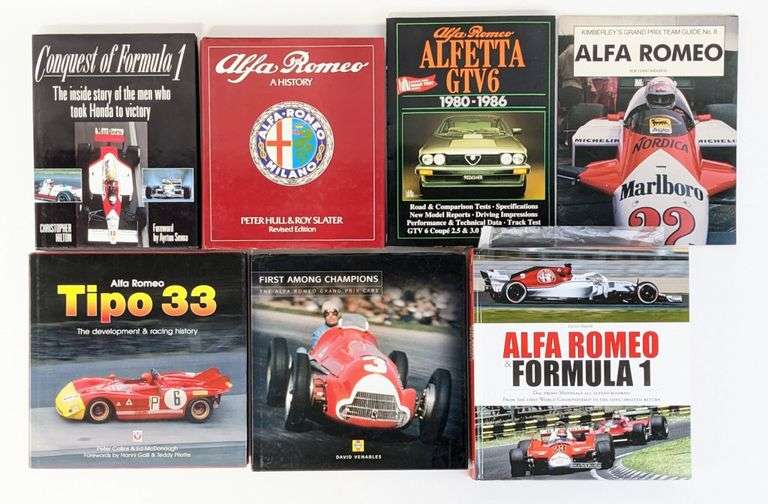 (8) Alfa Romeo Books - Kraft Auction Service, LLC