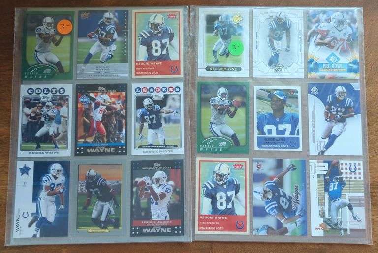Reggie Wayne Colts Trading Cards - Kraft Auction Service, LLC