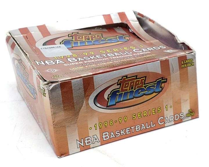 1998-99 Topps Finest NBA Basketball Cards Wax Box - Kraft Auction ...