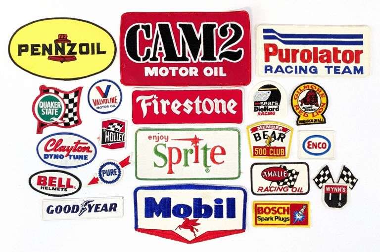(20) Vintage Racing Patches - Kraft Auction Service, LLC