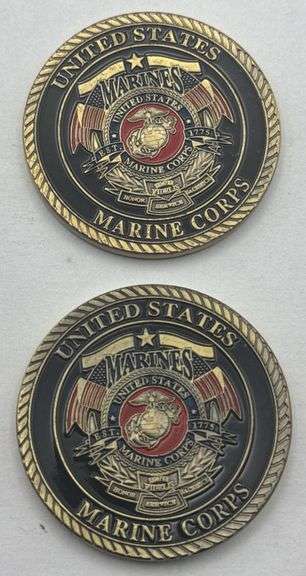 (A) 2 Semper Fidelis Release The Dogs of War Coins - Kraft Auction ...