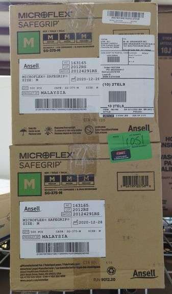 Microflex Safegrip Medium Size Unopened Boxes - Kraft Auction Service, LLC