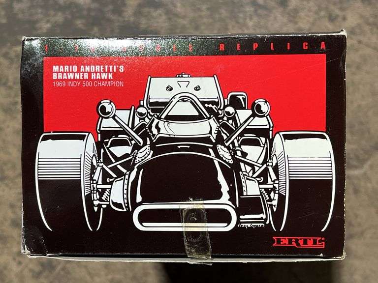 (J) ERTL Mario Andretti’s Brawner Hawk 1969 Indy 500 car - Kraft ...