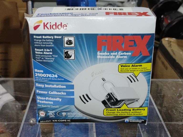 Clear Deck Organizer (15.5"×7.5"×11.5") & FireX Smoke Alarm (Model KN ...