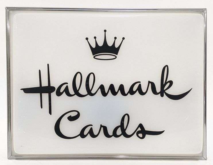 Vintage Hallmark Cards Lighted Advertising Sign - Kraft Auction Service ...