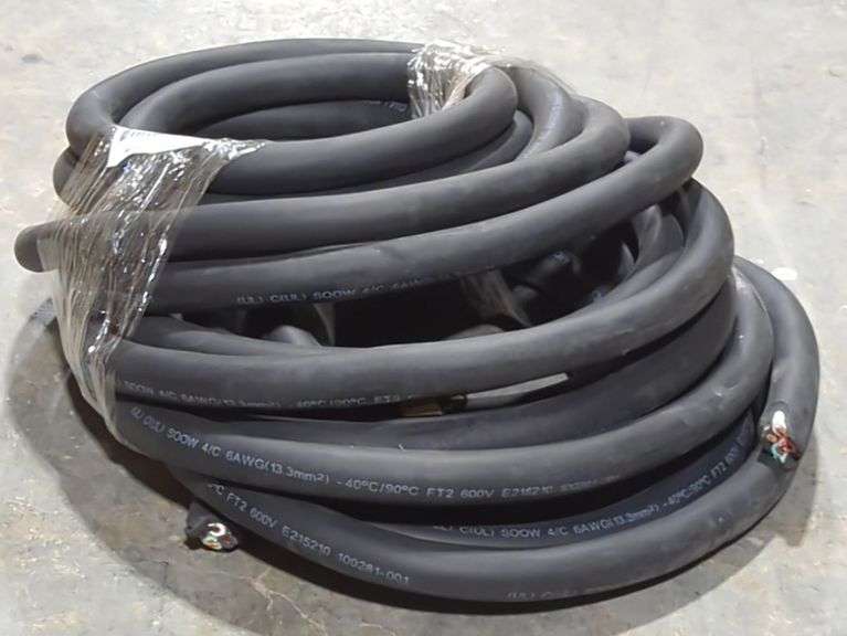 4 Con. 8 AWG, 50' Wire Black Jacket - Kraft Auction Service, LLC