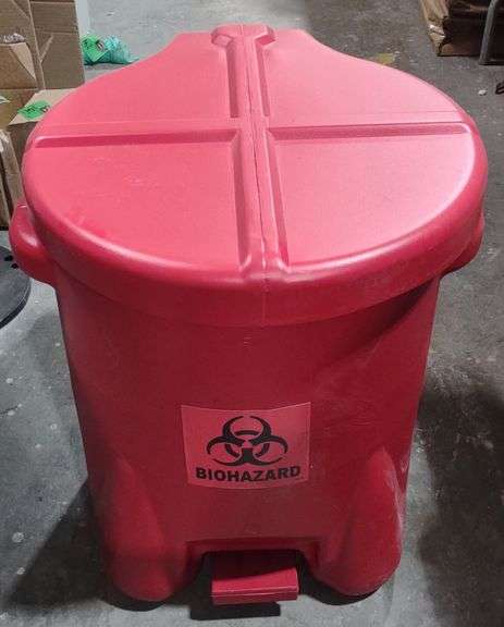 Eagle Biohazard Step-On Waste Basket (16 Gallons) (Model 947-BIO ...