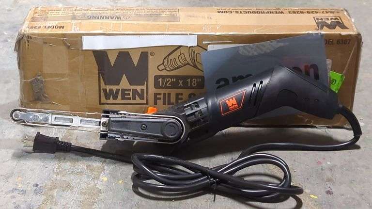 WEN Variable Speed Detailing File Sander (Model 6307) w/ Box - Kraft ...