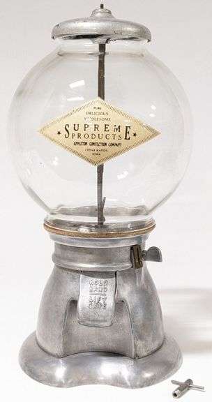 1915 Bluebird Bulk Vendor Gumball / Peanut Machine - Kraft Auction ...