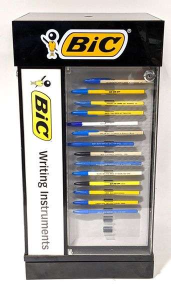 Bic Products 4-Sided Store Counter Display Cabinet - Kraft Auction ...