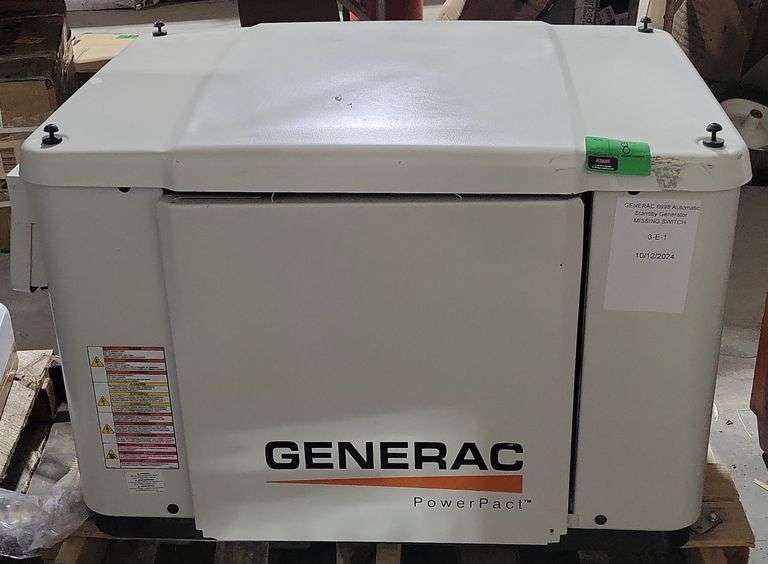 Generac PowerPact 6998 Automatic Standby Generator - Kraft Auction ...