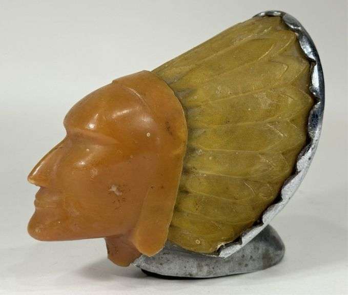 1950 Blackstone Bakelite Indian Head Mascot Light - Kraft Auction ...