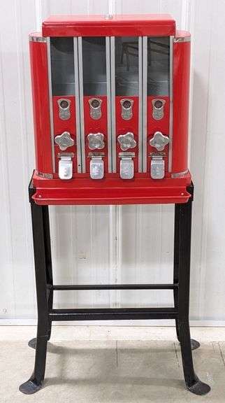 Vintage AM Co. Four Selection 1 Cent Candy Machine - Kraft Auction ...