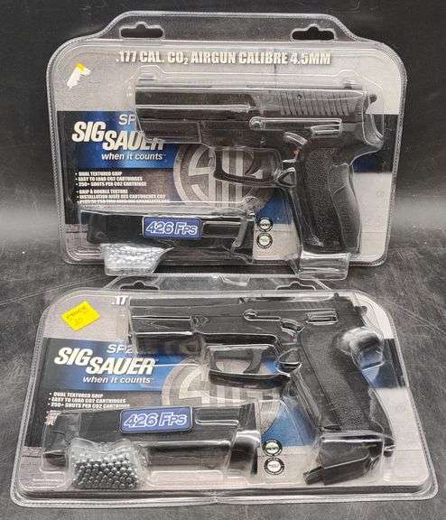 (H) Sign Sauer SP2022 CO2 Airsoft BB Guns - Kraft Auction Service, LLC