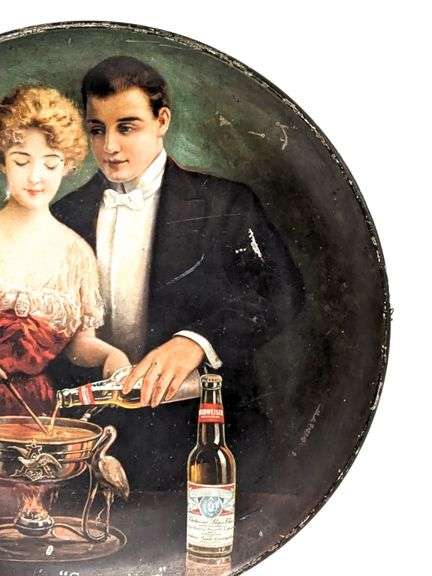 Pre-Prohibition Budweiser "Say When" Charger Sign - Kraft Auction ...