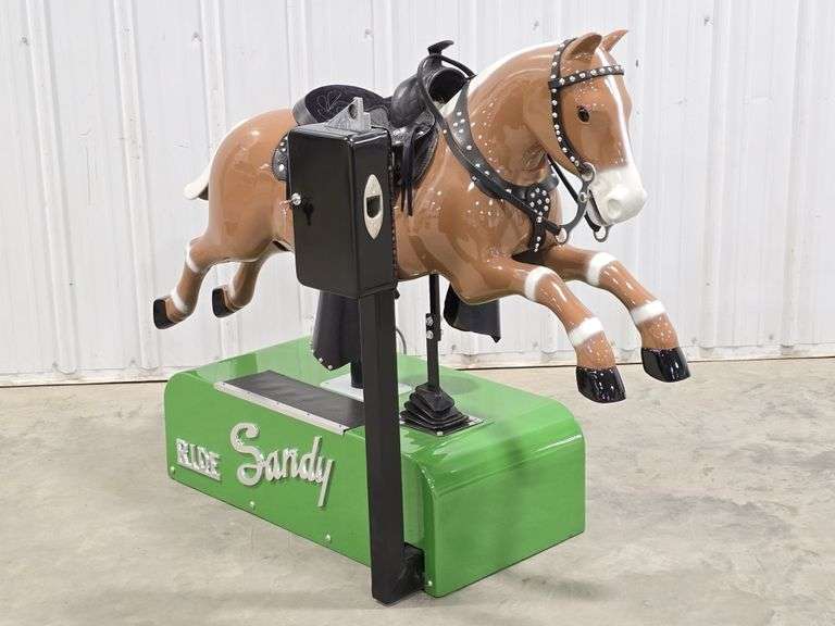 Vintage Restored "Sandy" Horse Kiddie Ride - Kraft Auction Service, LLC