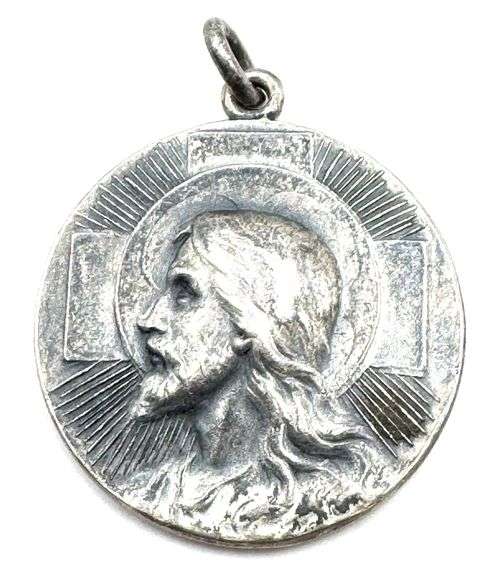 Sterling Silver Religious Pendant / Medal - Kraft Auction Service, LLC