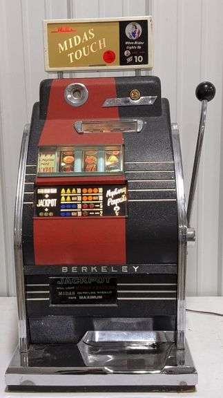 Vintage Mills 777 Midas Touch 1 Cent Slot Machine - Kraft Auction ...
