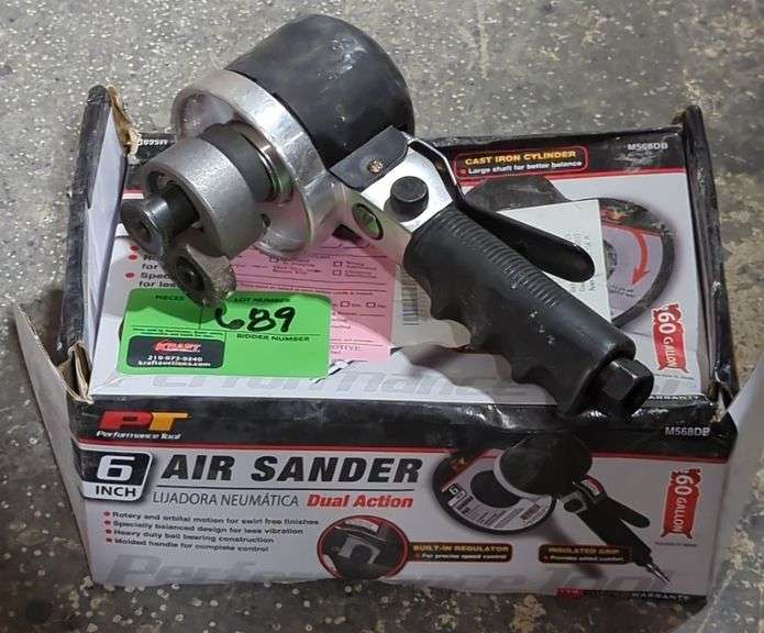 Performance Tool 6" Air Sander (Model M568DB) - Kraft Auction Service, LLC