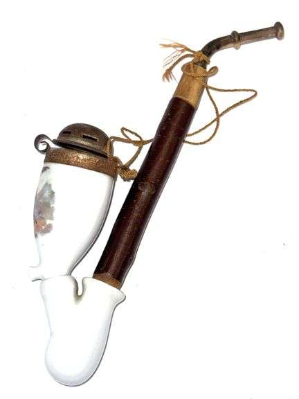 Tyrolean Ceramic Pipe with Wind Cap - Kraft Auction Service, LLC